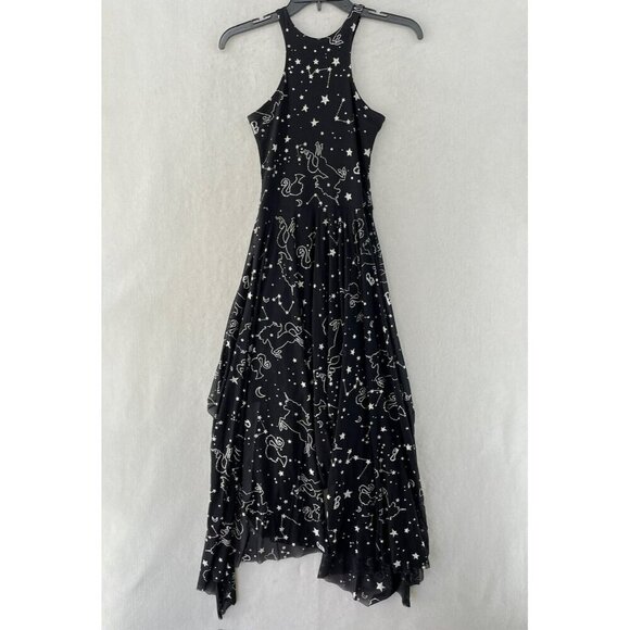 Barbie | Dresses | Barbie Maxi Dress Teen Girls Xs Black Constellation ...